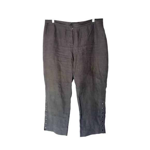 Lauren Vidal | Pants & Jumpsuits | Lauren Vidal Pants Linen Gray ...